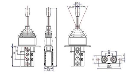 HYDRAULIC JOYSTICK WITHOUT LOCK ROSI TEH
